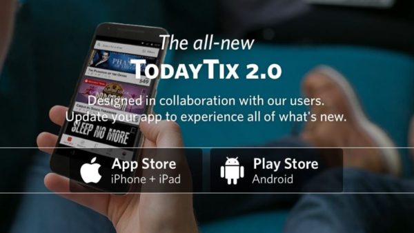 Redesigned TodayTix 2.0 app released today with new features - stuarte
